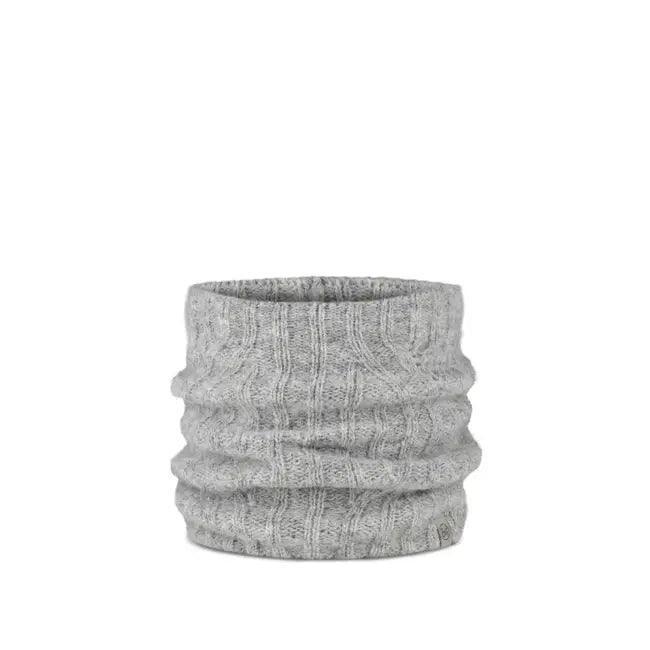 Buff Knitted Neck Warmer Nerla Grey womens winter buff — Boardworx